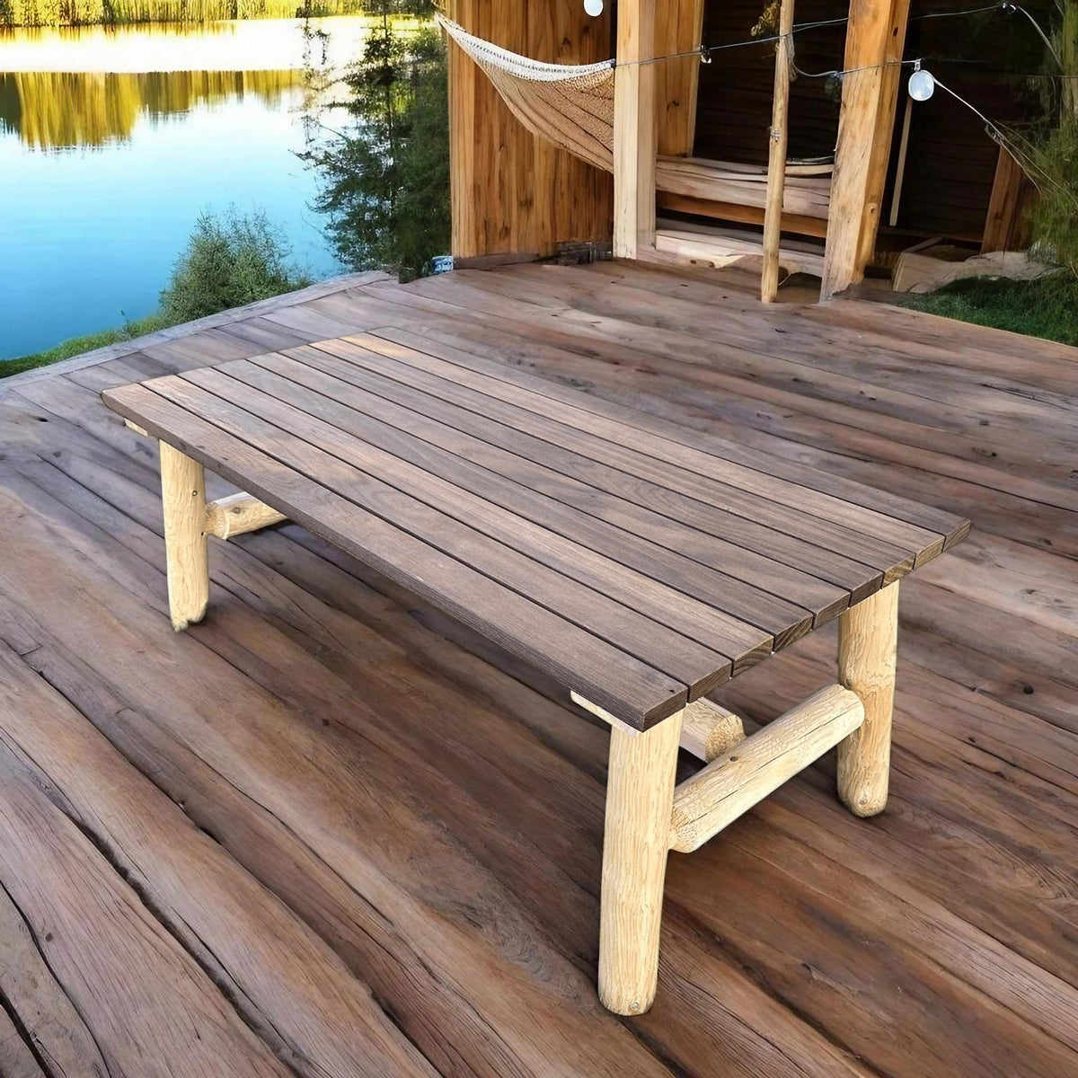 Lakeland Mills ThermaFusion Outdoor Coffee Table — Rustic Furniture ...