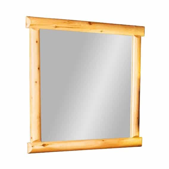 Rocky Top Rustic Cedar Log Framed Mirror - Large — Rustic Furniture ...