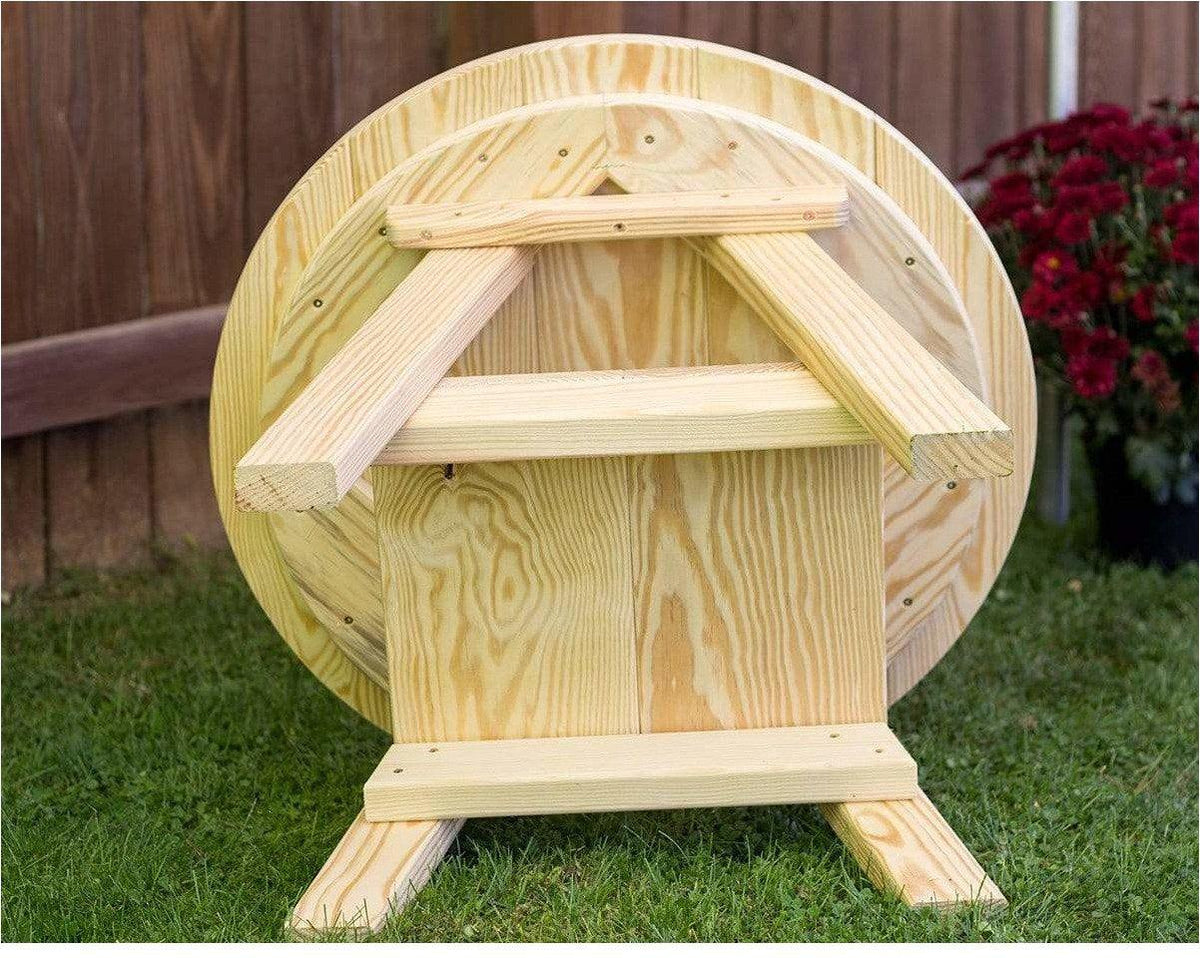 Creekvine Designs Treated Pine Round Table - Rustic Furniture Marketplace